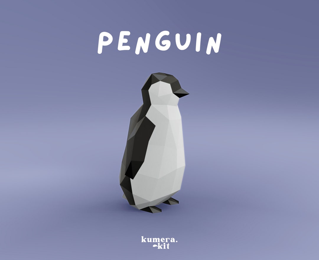 Penguin Paper Craft | Penguin Paper Model | Arctic Animal Paper Craft ...