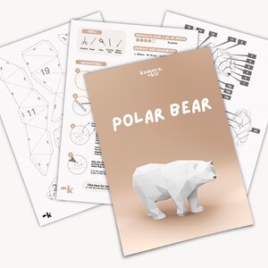 Polar Bear Paper Craft | Paper Model | Arctic Animal Paper Craft | PDF ...