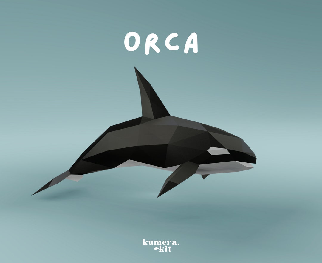 Orca Paper Craft | Orca Paper Model | Killer Whale Paper Craft | PDF ...