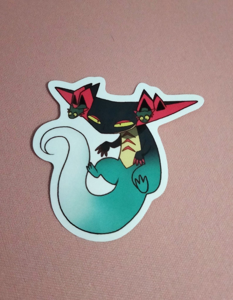 Galar Ghost Type Vinyl Stickers Dragapult Dreepy - Etsy