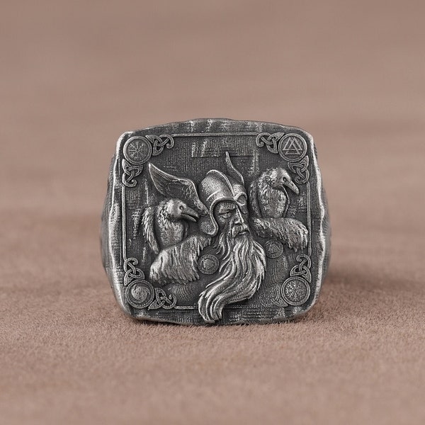 Viking Odin Ring - Etsy