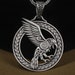 Elegant Norse Raven Medallion in Sterling Silver for Mythology - Etsy