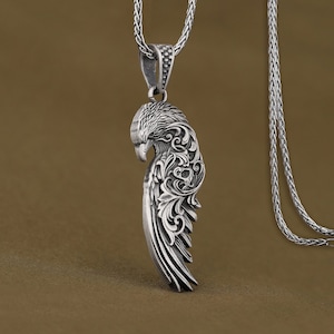 Uniquely Designed Hawk Pendant in Sterling Silver, 925 Sterling Silver ...