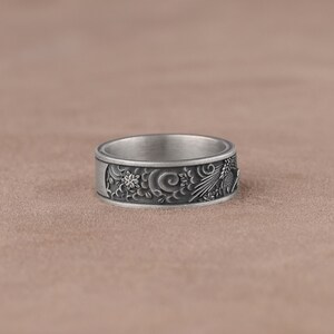 Japanese Shadoof Sun Ring Traditional Ornamental Ring Men - Etsy