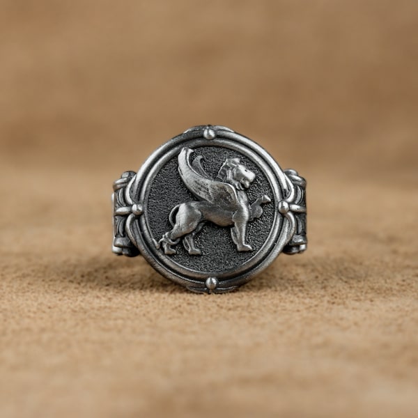 Winged Lion - Etsy