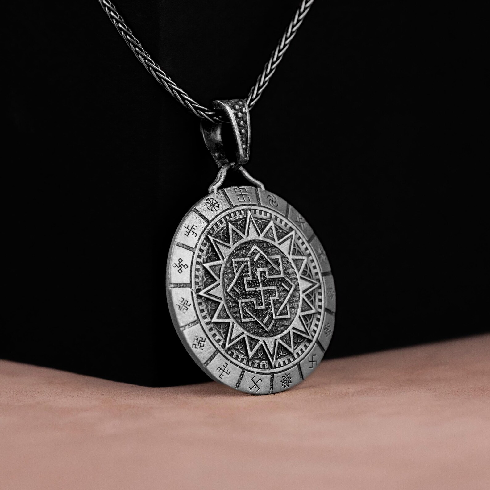 Silver Valkyrie Pendant, Valkyrie With Slavic Symbols in Mythology ...