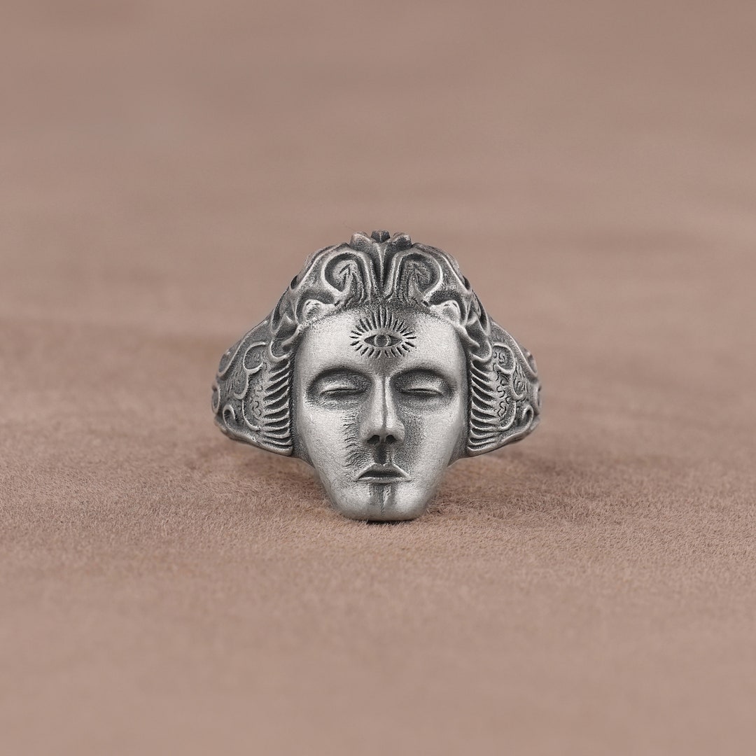 All Seeing Eye Ring, Handmade Silver Eye of Providence Ring, Occult ...