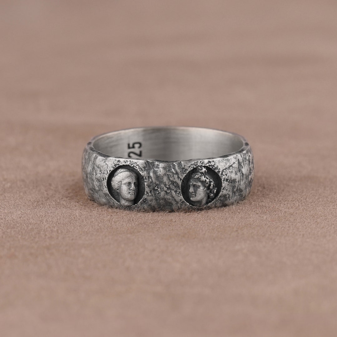 Greek Sculpture Inspired Rings, Ancient Greek Art Jewelry, Handmade ...
