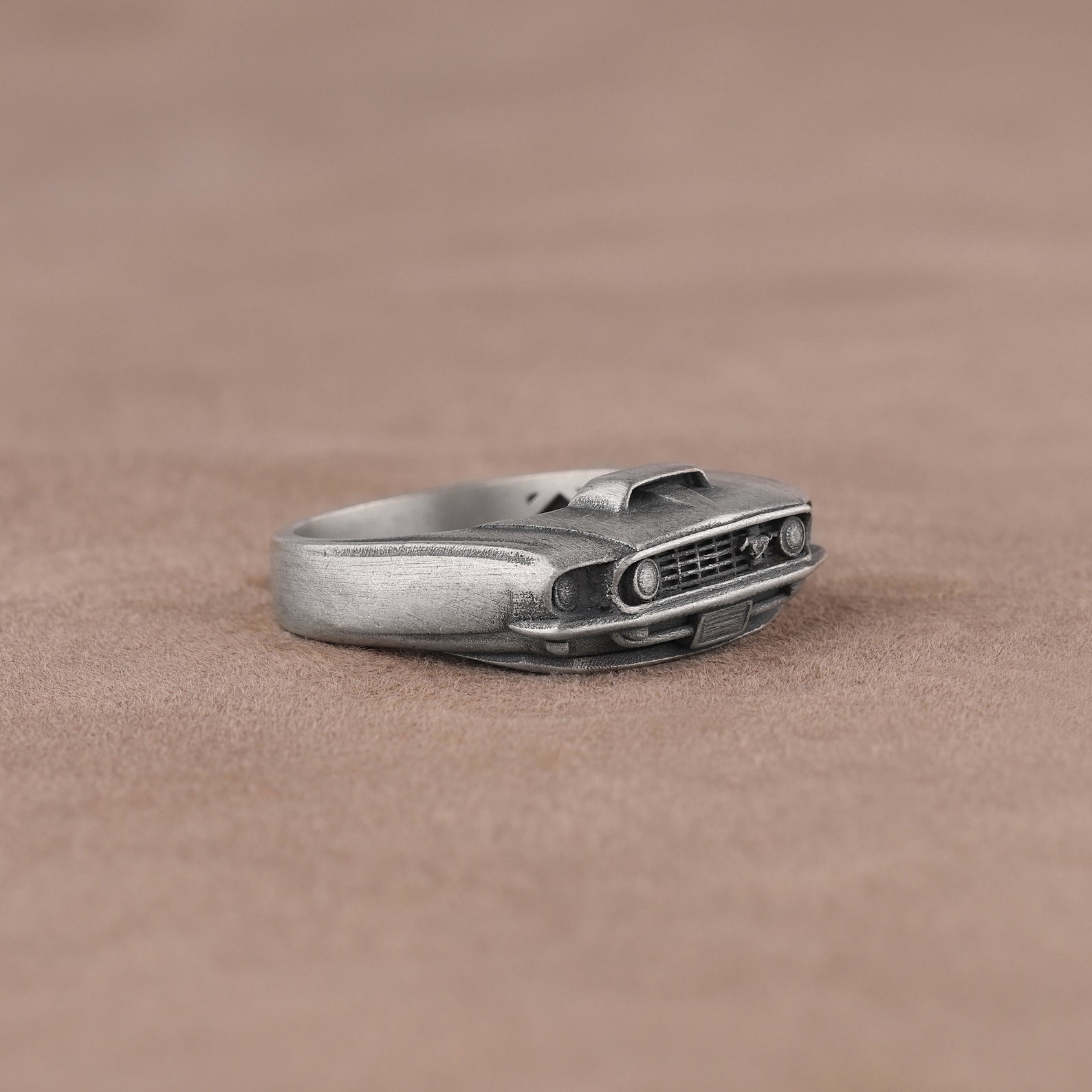 Ford Signet Ring, Sterling Silver Ring, Ford Mustang Boss 1969 Ring ...