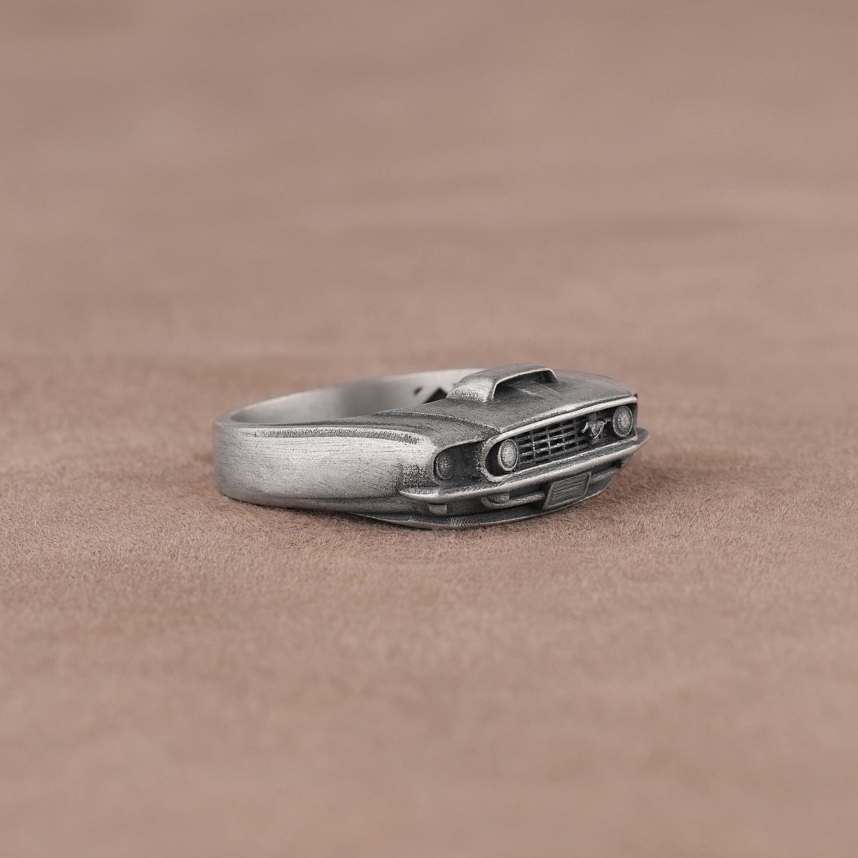 Ford Signet Ring, Sterling Silver Ring, Ford Mustang Boss 1969 Ring ...