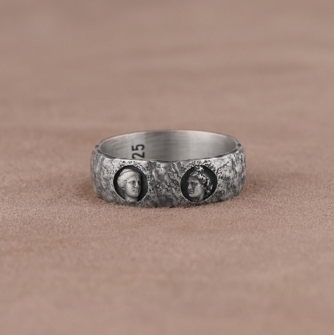 Greek Sculpture Inspired Rings, Ancient Greek Art Jewelry, Handmade ...