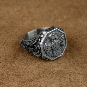 Infinity Trinity Silver Men Ring, Viking Trinity and Infinity Knot ...