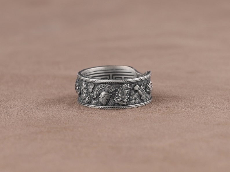 Handmade Greek Mythology Ring Antique Greek Olympus Gods - Etsy