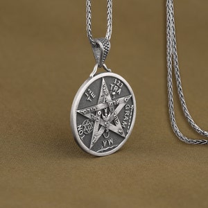 Yahweh Tetragrammaton Medallion With Jewish Star, Hebrew Pendant in ...