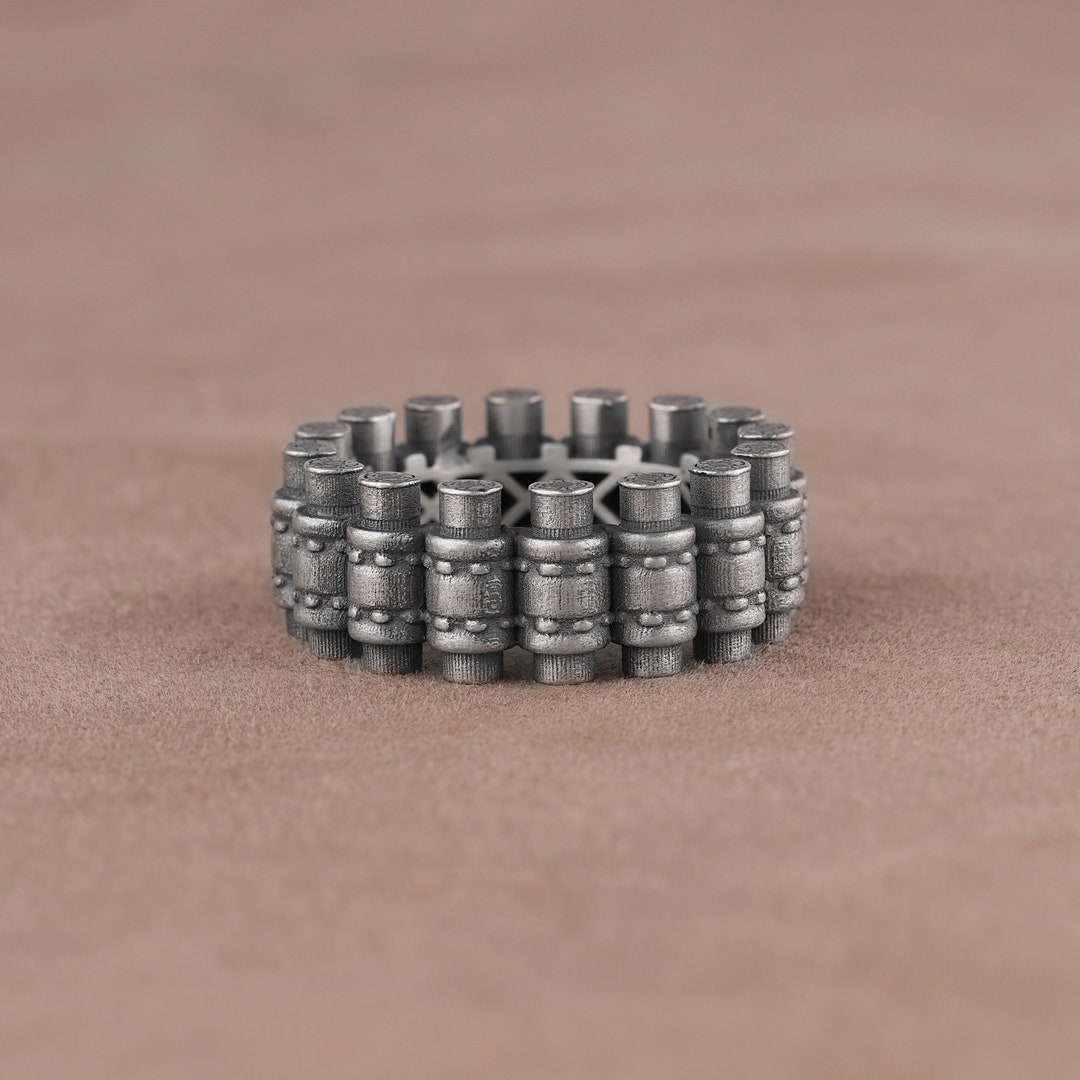 3D Hunters Ring, Handmade Sterling Silver Ring, Traditional Men 3D ...