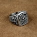 Signet Silver Phoenix Men Modern Ring, Phoenix Silver Ring, Greek ...