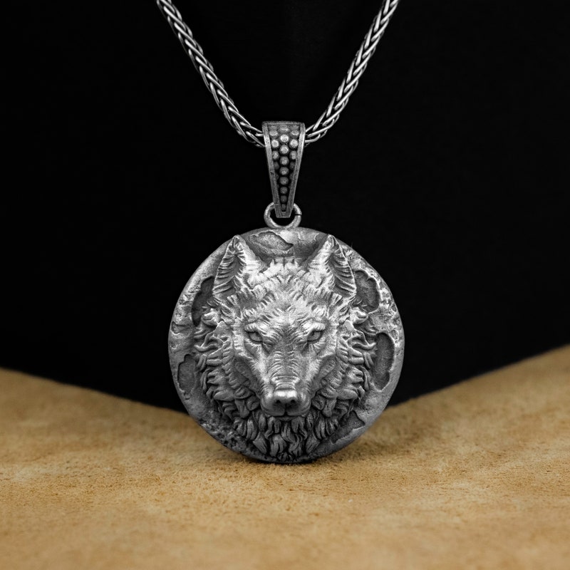Mens Wolf Chain - Etsy