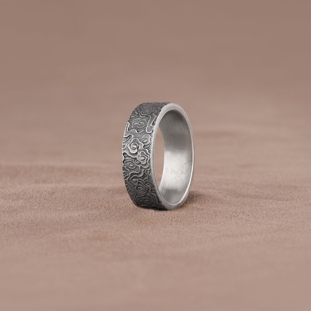 Elegant Cloud Ring, Wedding Band Ring, Sterling Silver, Minimalist Ring, Unique Jewelry ...