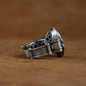 Phoenix Silver Men Ring, Mythical Creature Phoenix Fire Bird Men Ring ...