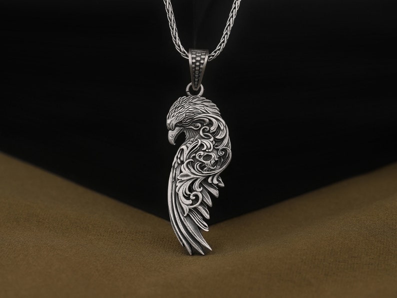 Uniquely Designed Hawk Pendant in Sterling Silver 925 - Etsy