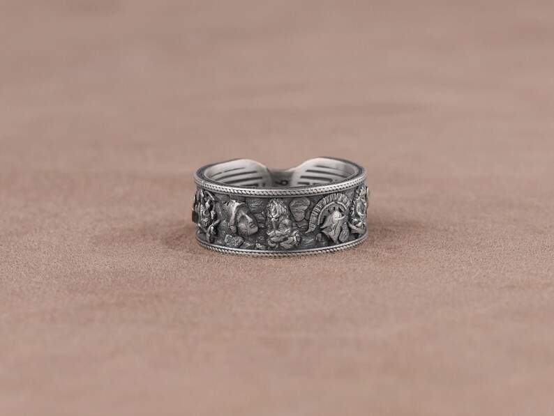 Handmade Greek Mythology Ring Antique Greek Olympus Gods - Etsy