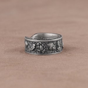 Handmade Greek Mythology Ring, Antique Greek Olympus Gods Statue Ruins ...