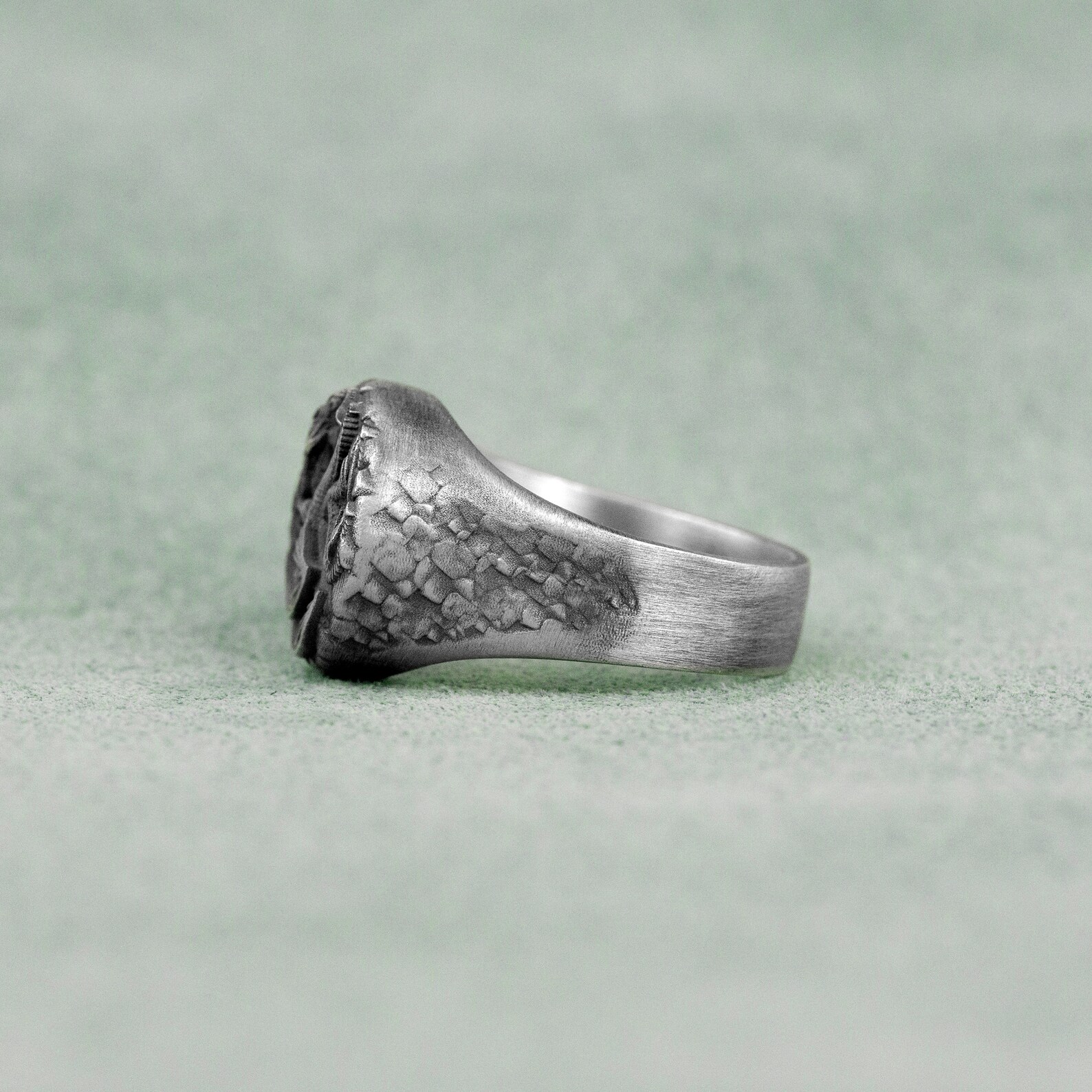 Targaryen Silver Men Ring, Targaryen Dragon and Stark Targaryen Wolf ...