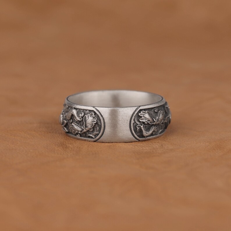 Sacred Lotus Flowers in the River Engagement Ring in 925 Sterling ...