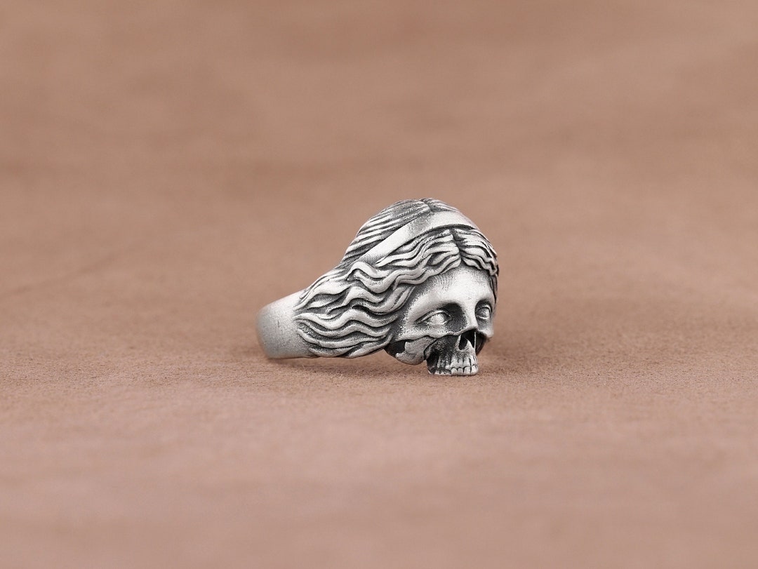 Aphrodite Skull Gothic Pinky Ring Goddes Venus Statement - Etsy