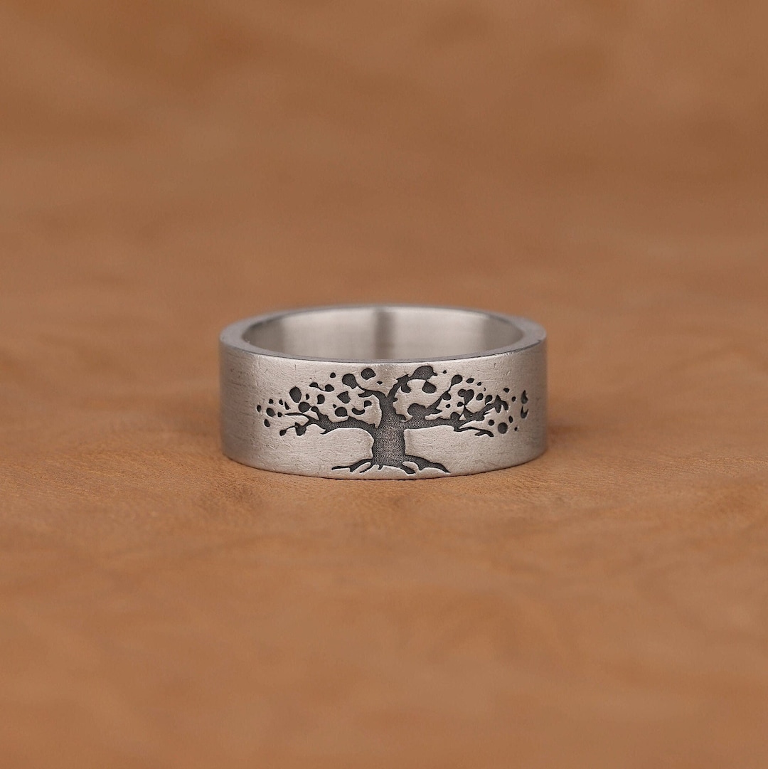 Celtic Tree of Life Engagement Ring in 925 Sterling Silver, Mythologic ...