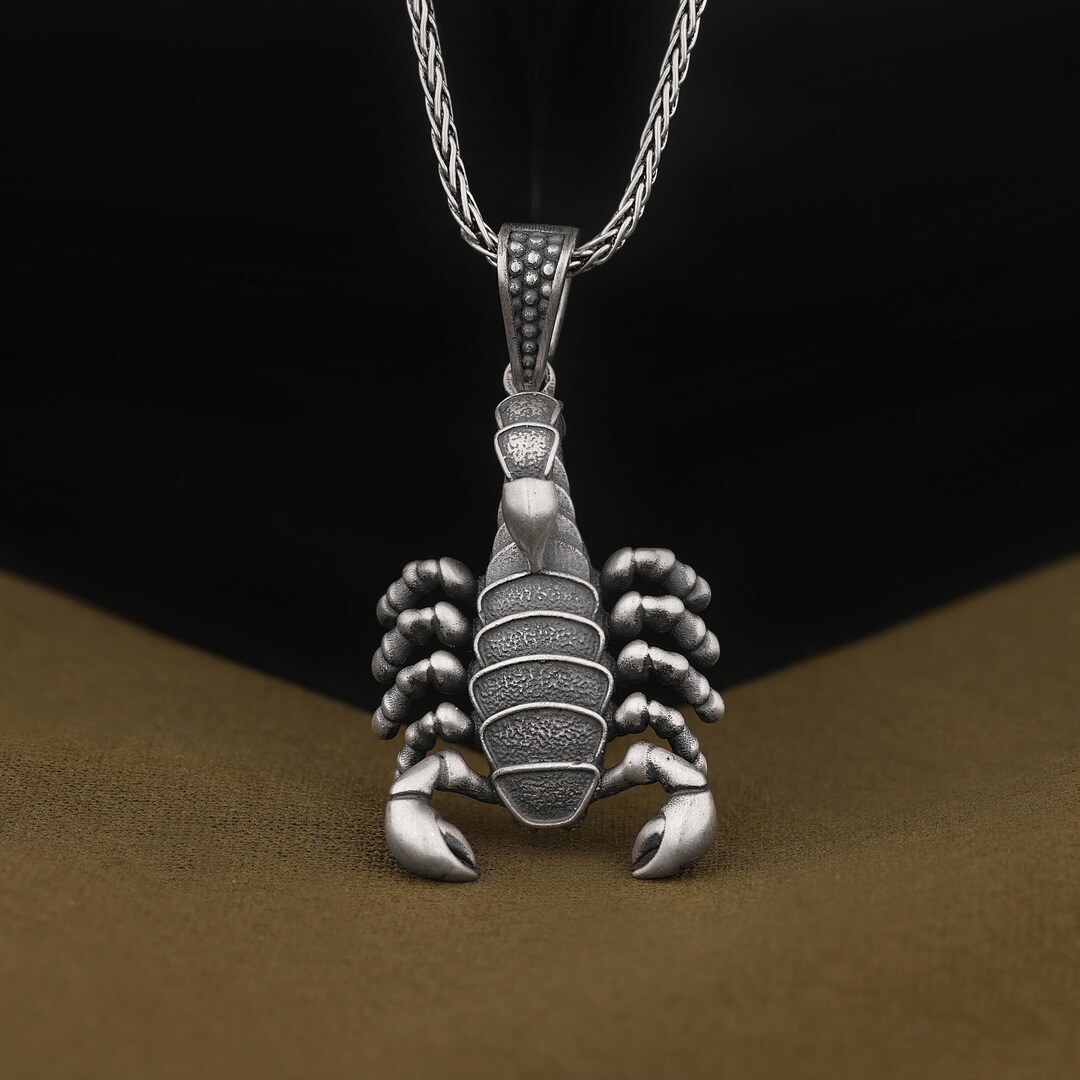 Unique Handmade Scorpion Necklace, 3D Scorpio Star Sign Pendant, Cool ...