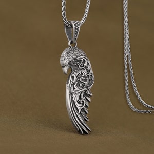 Uniquely Designed Hawk Pendant in Sterling Silver, 925 Sterling Silver ...
