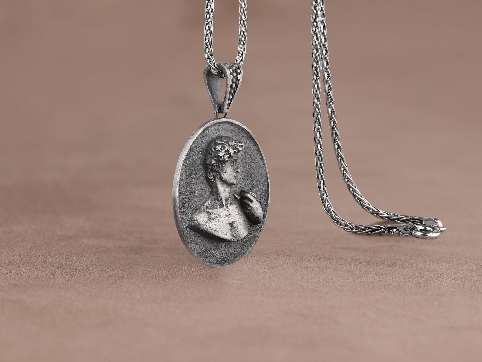 Statue of David Necklace David Statue Charm Pendant - Etsy