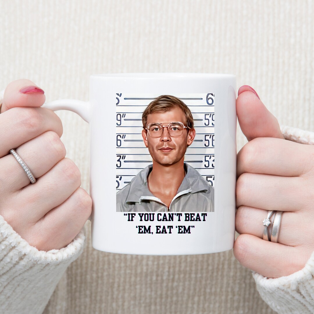 Jeffrey Dahmer Mug, True Crime Addict, Cult Leader, Serial Killer Merch ...