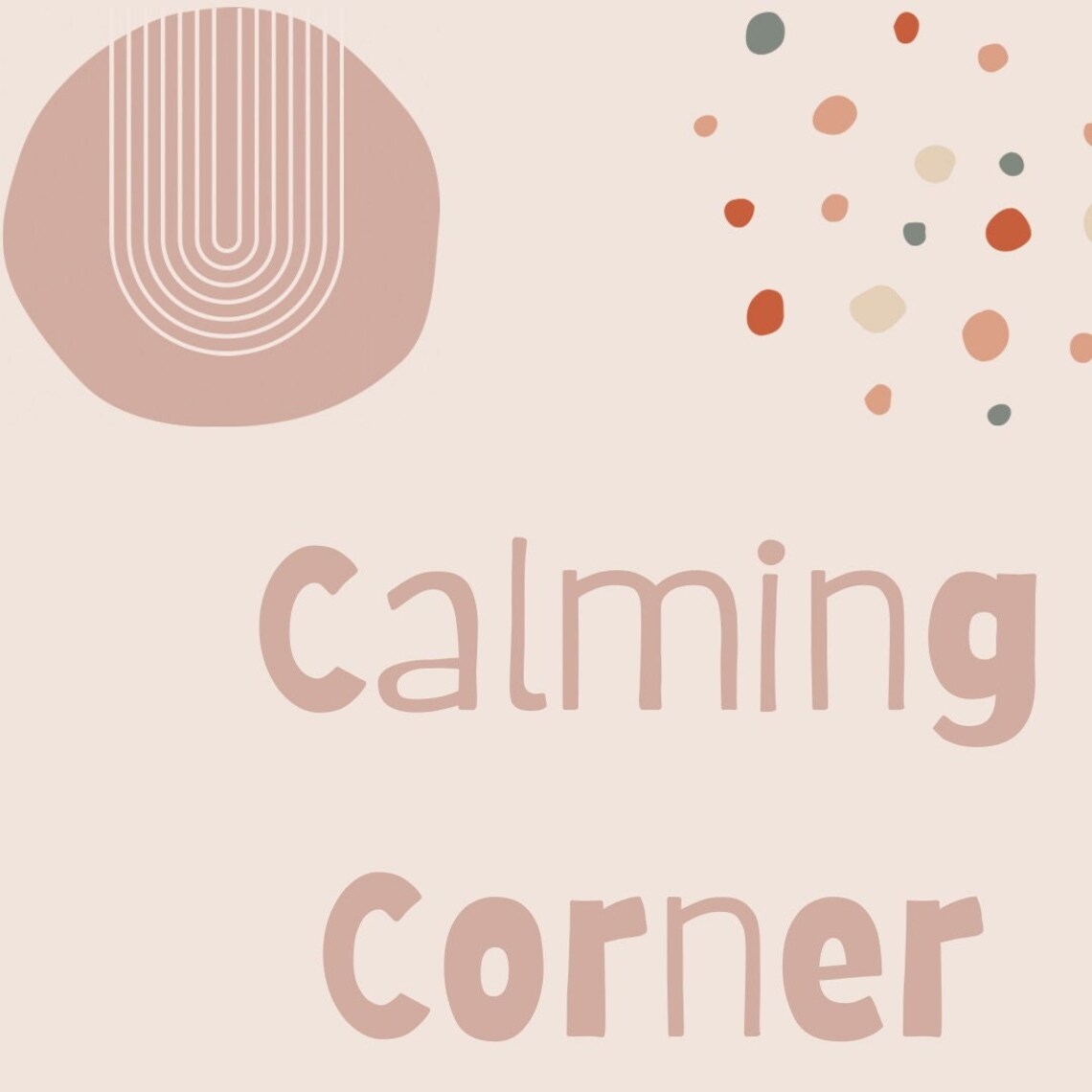 Printable, Calming Corner, Montessori, Boho, Neutral, Classroom ...