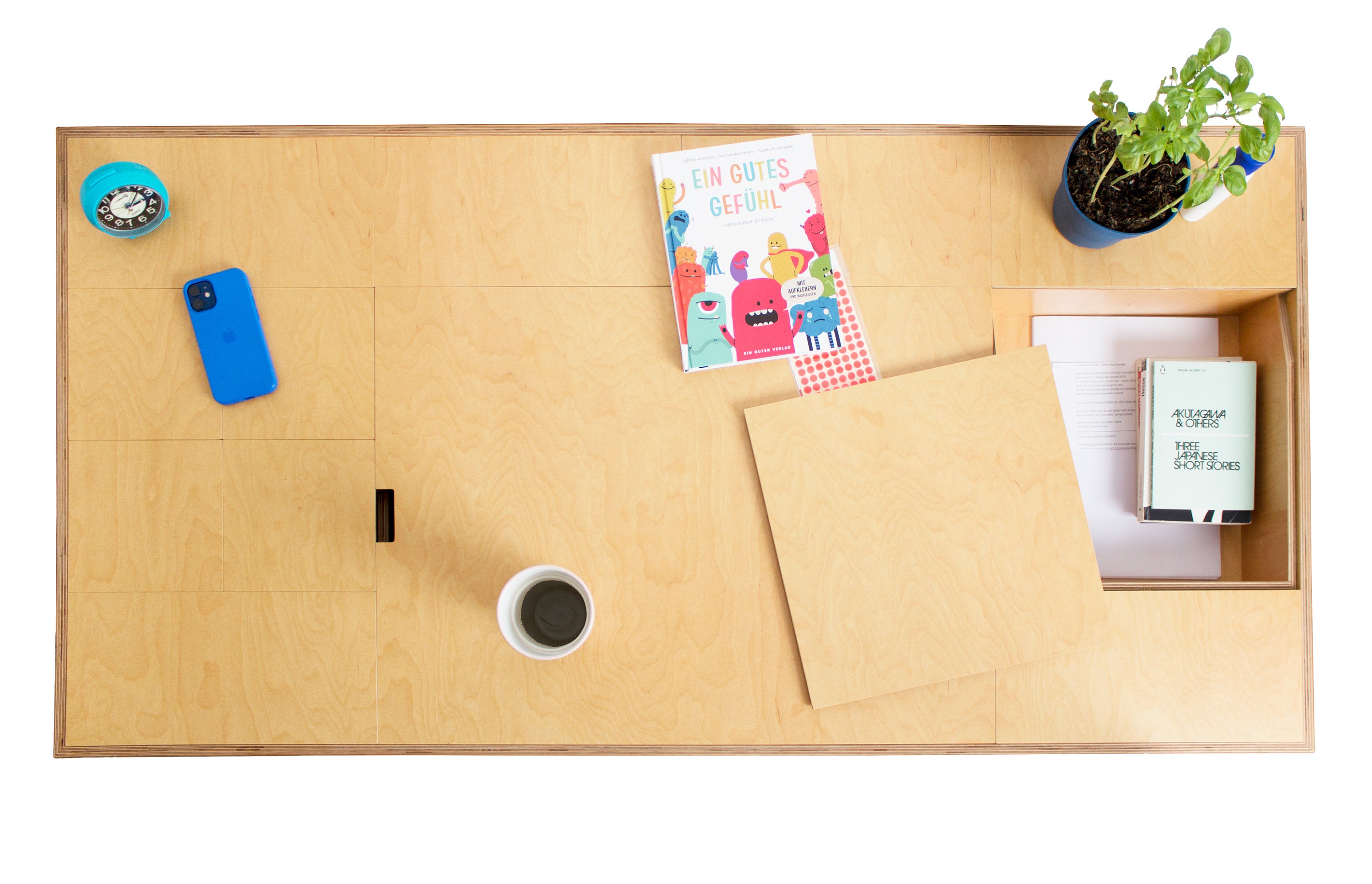 Tidy Desk - Desk With Folding Compartments Around the Work Surface - Etsy