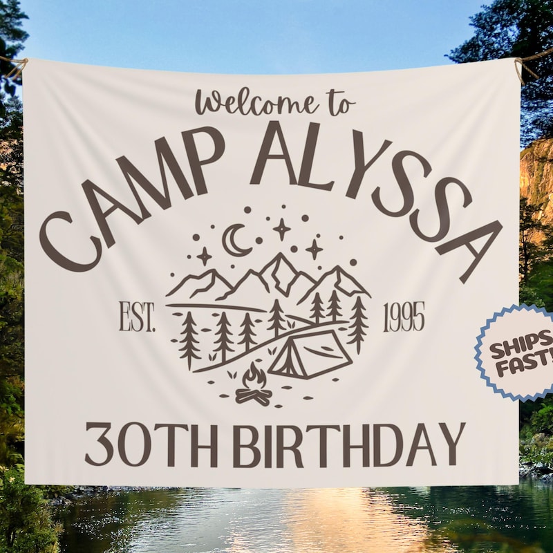 30th Camp Theme Birthday - Etsy