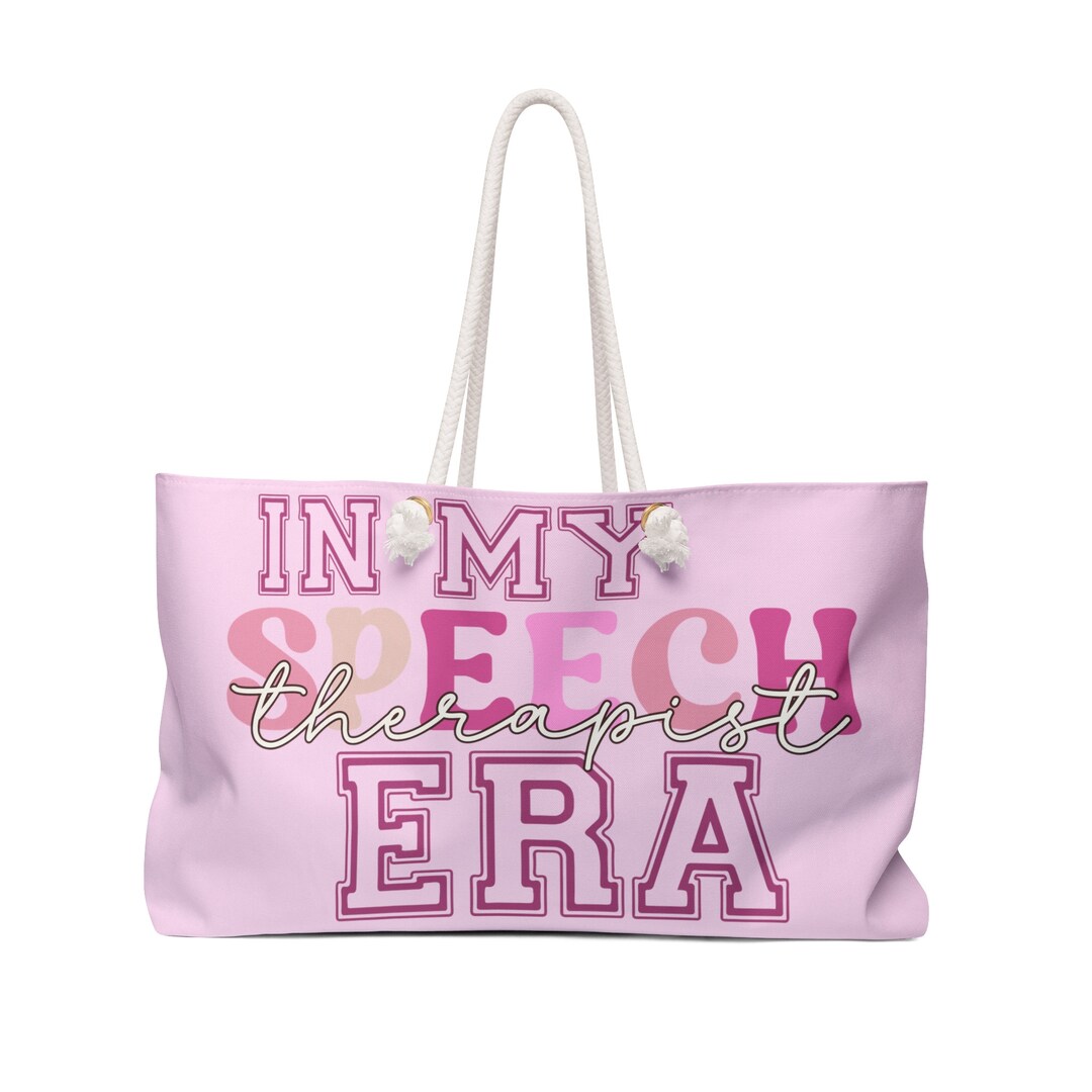 Pink Speech Therapy Beach Bag SLP Gift Idea for Speech Language ...
