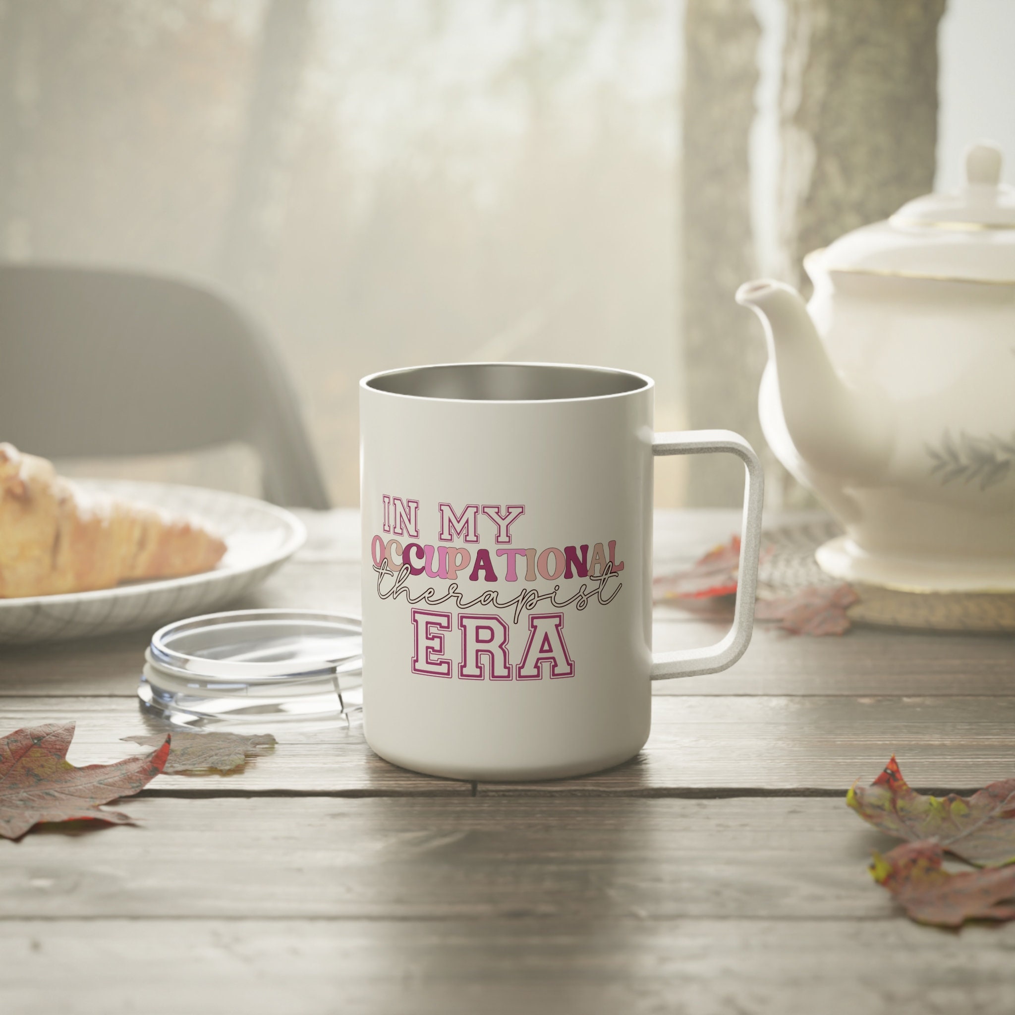 Cute OT Mug Pink Occupational Therapist Coffee Mug in My Therapist Era ...