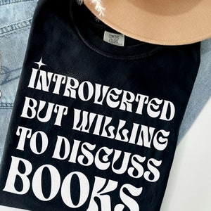 Book Quote Shirt Funny Book Lover T-shirt Oversized Bookish Tshirt ...