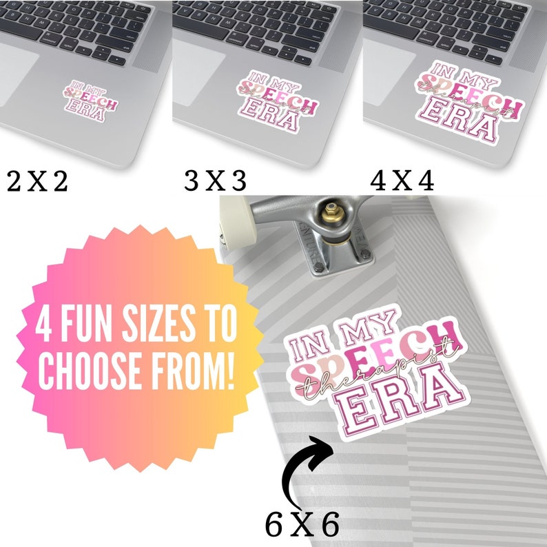 SLP Gift Idea for Speech Therapist Era Sticker for SLP Masters Laptop ...