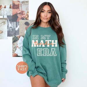 Math Teacher Sweatshirt Back to School Teacher Era Shirt Co-worker ...