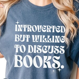 Book Quote Shirt Funny Book Lover T-shirt Oversized Bookish Tshirt ...