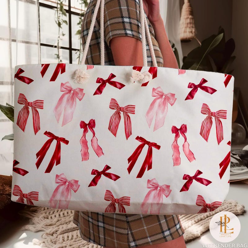 Preppy Tote Bag - Etsy