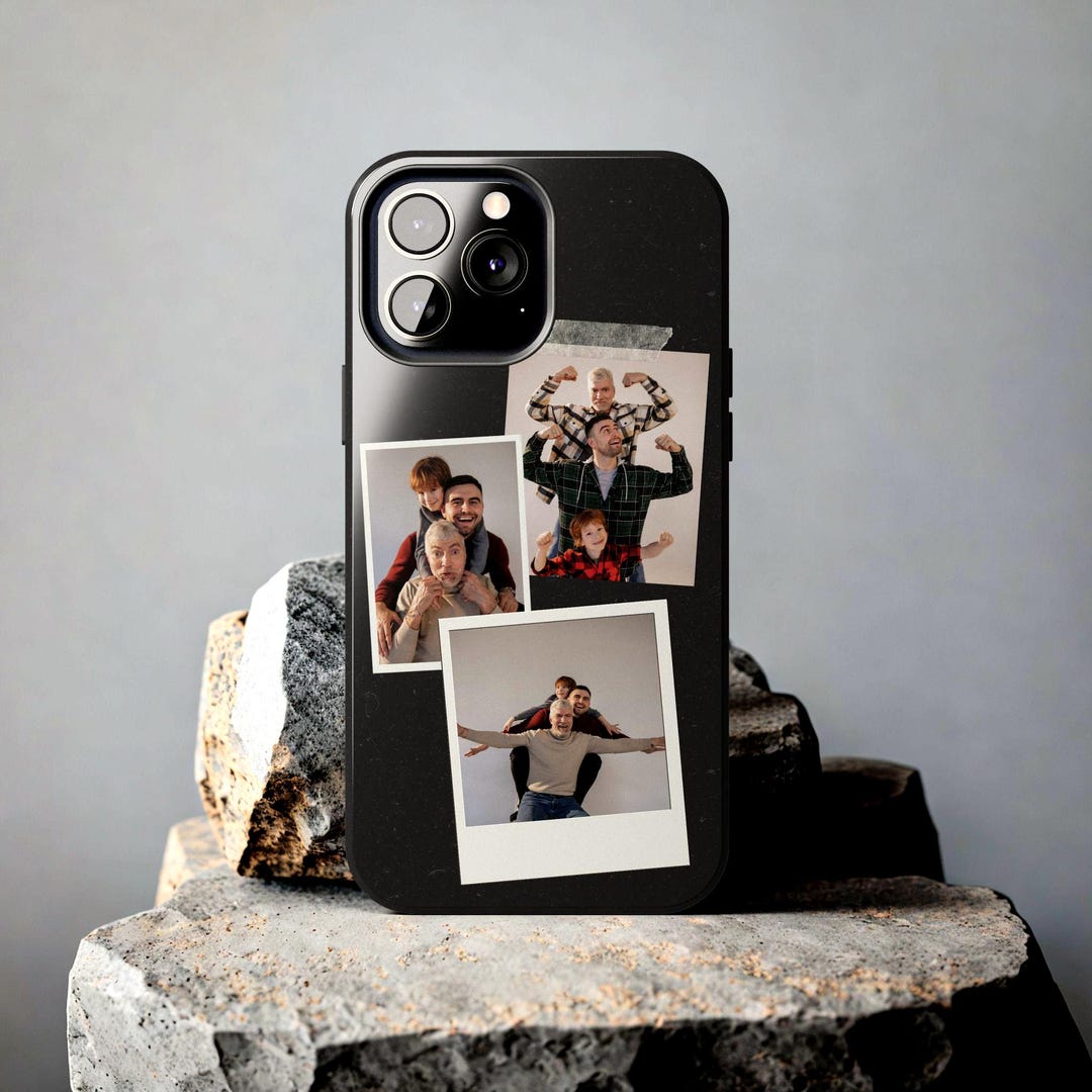 Best Dad Ever Custom Phone Case, Polaroid Photo Gift for Father ...