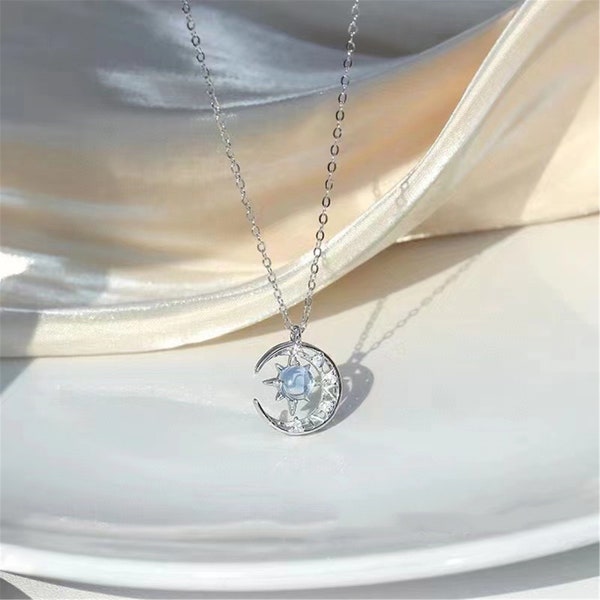 Half Moon Pendant - Etsy