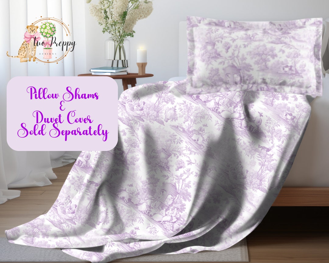 Lavender Toile Duvetlavender Chinoiserie Duvetpurple Toile Duvetpurple ...