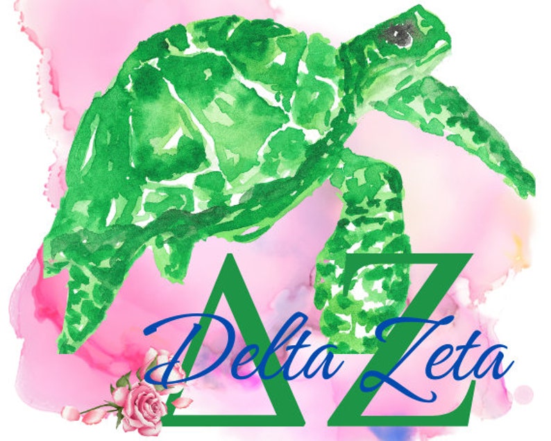 Delta Zeta Sorority Splash Printable - Etsy