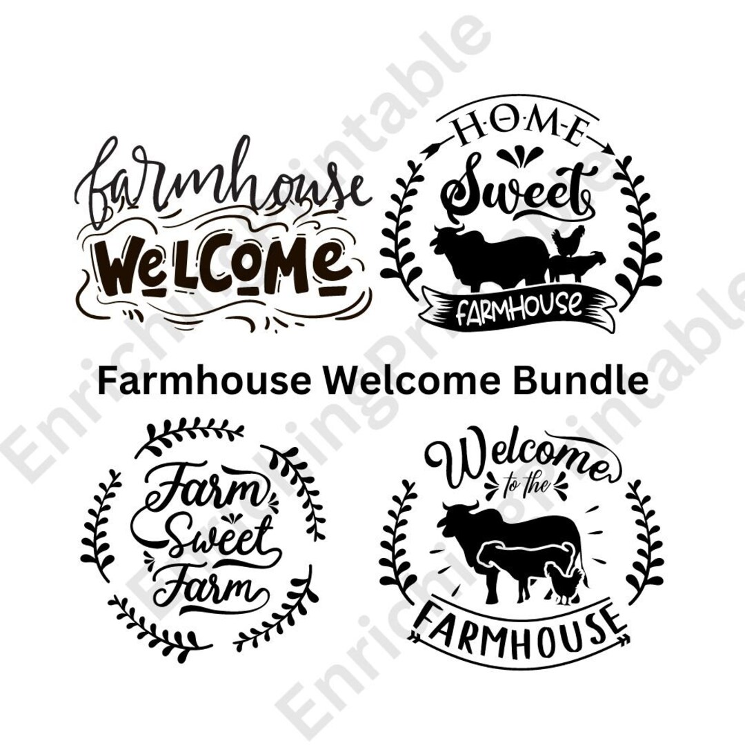 Welcome Farm Sign, Farm Svg, Welcome Svg, Farmhouse Svg, Svg Farm ...