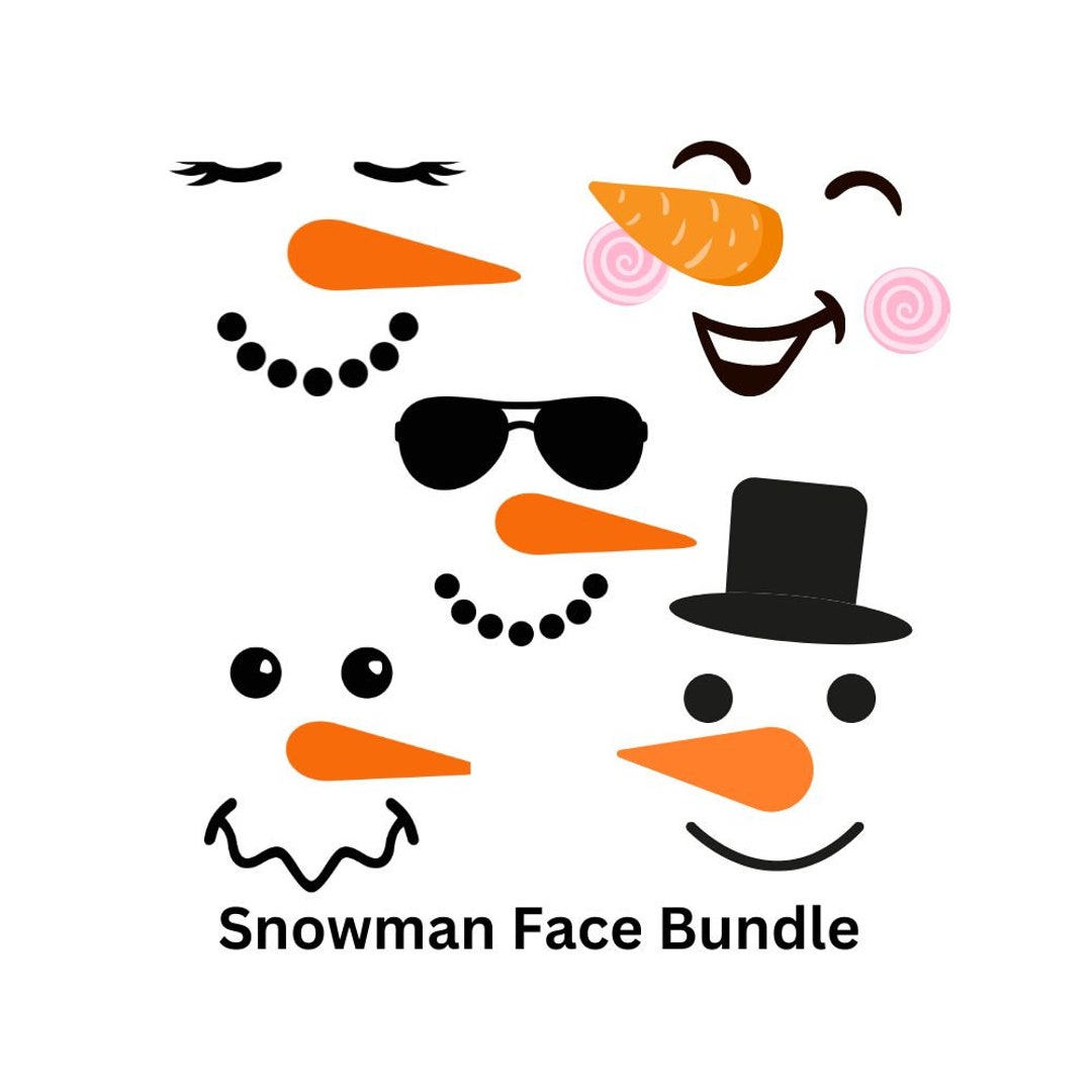 Snowman Face SVG, Snowman SVG, Cute Snowman Face SVG, Snowman Head Svg ...